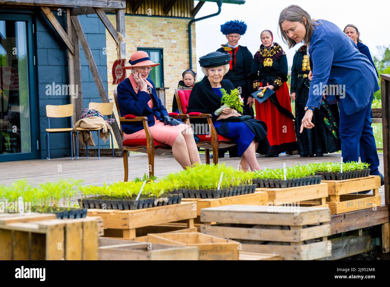 Queen Margrethe of Denmark and Princess Beatrix of the Netherlands ...