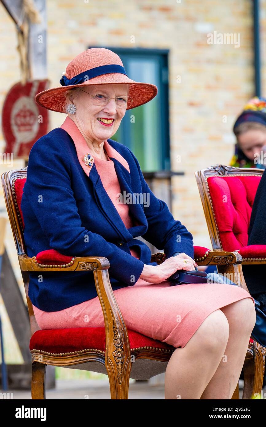 Queen Margrethe of Denmark during a visit to Dragor Cityhall, a ...