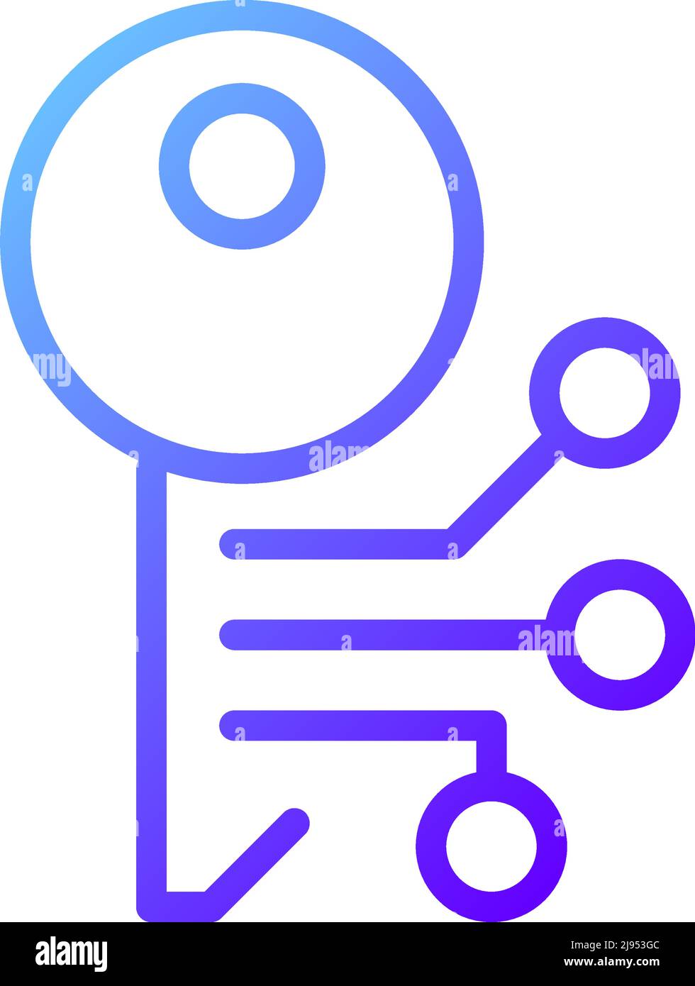 Encryption pixel perfect gradient linear vector icon Stock Vector Image ...