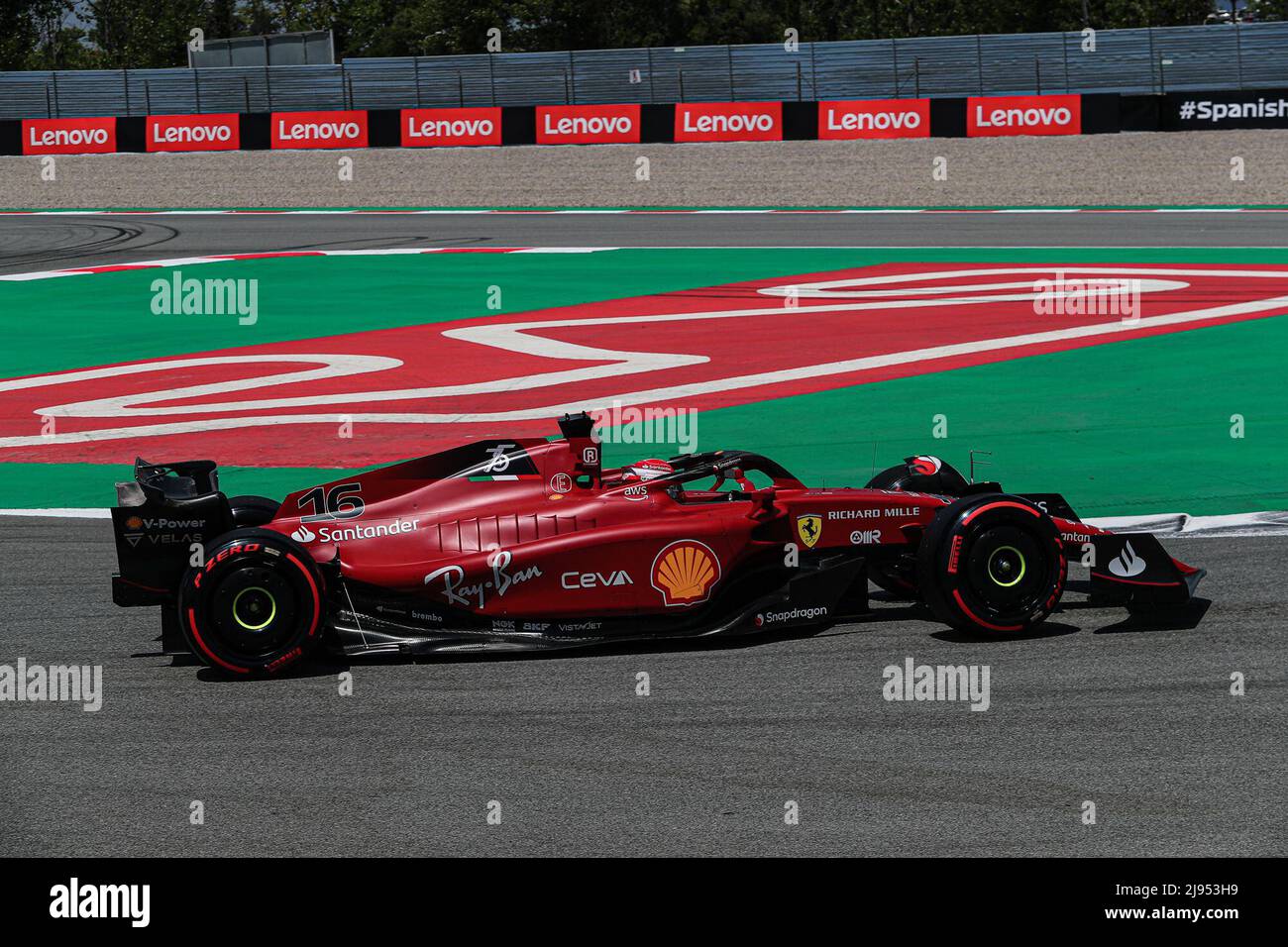Barcelona, Spain. 20th May, 2022. Charles Leclerc (MON) Ferrari F1-75 ...