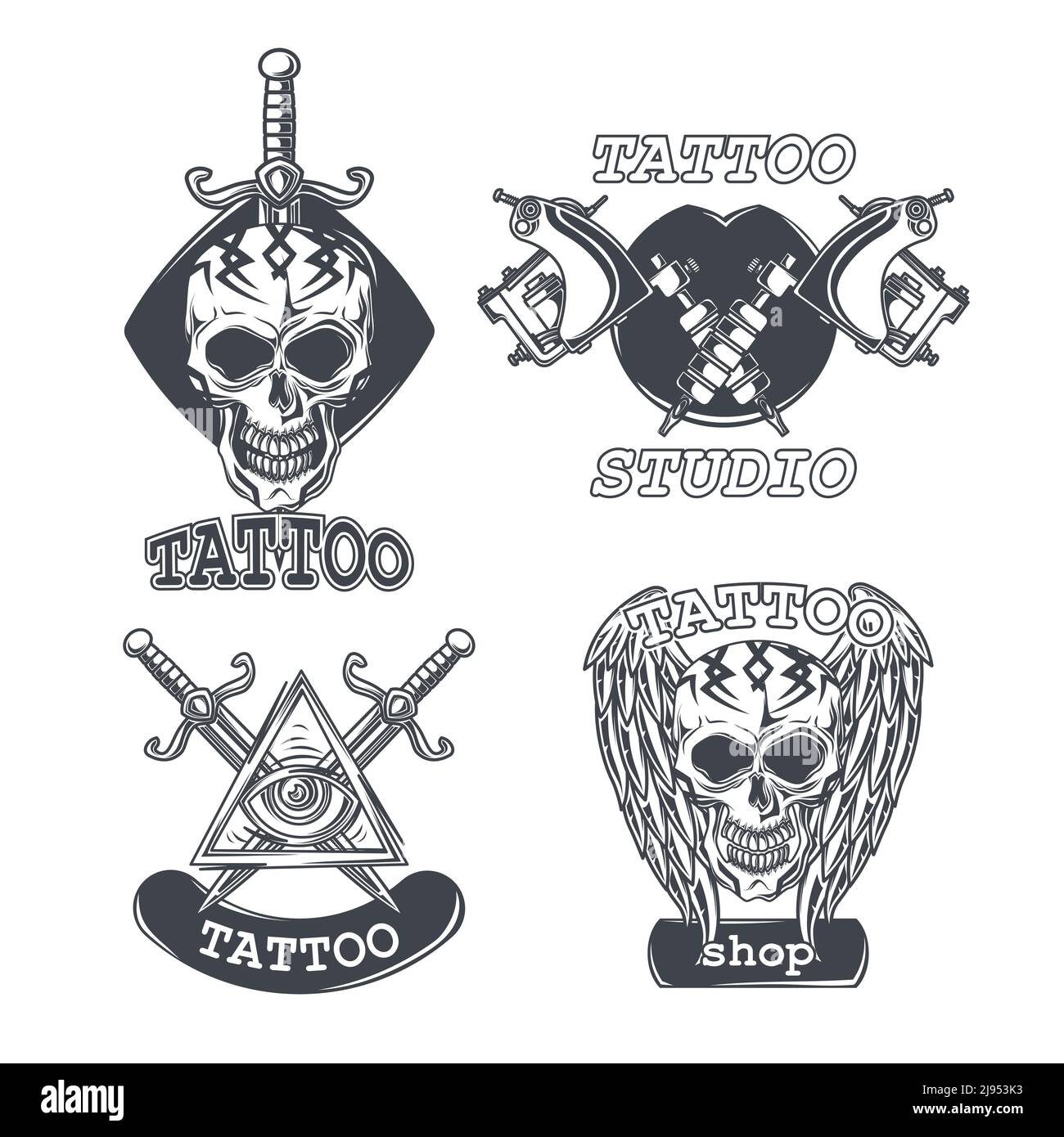 Logos emblems with eagle hi-res stock photography and images - Alamy