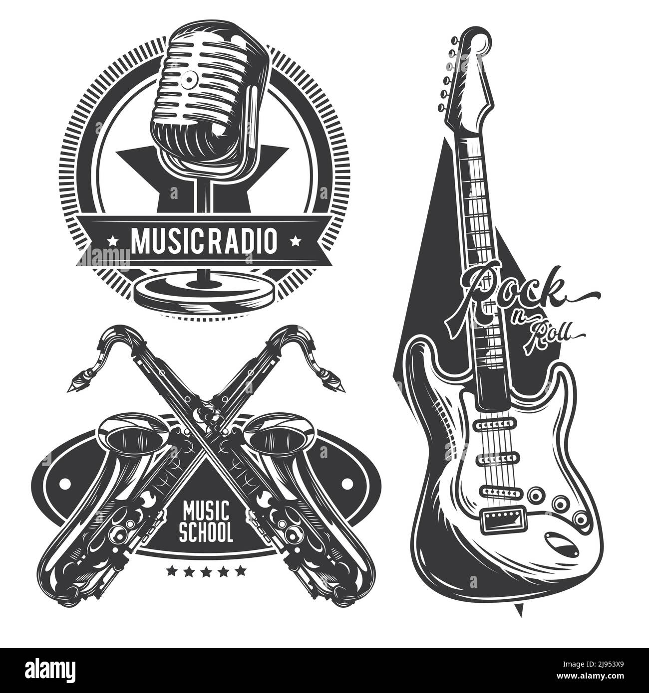 Different logos and emblems hi-res stock photography and images - Alamy