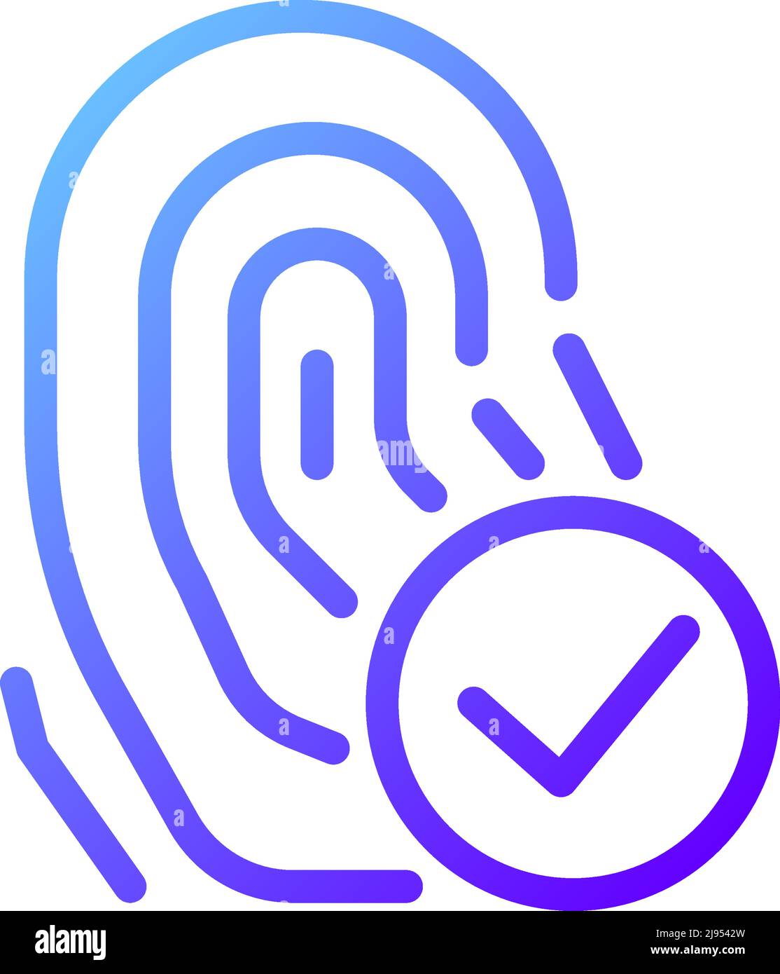 Biometrics Pixel Perfect Gradient Linear Vector Icon Stock Vector Image And Art Alamy