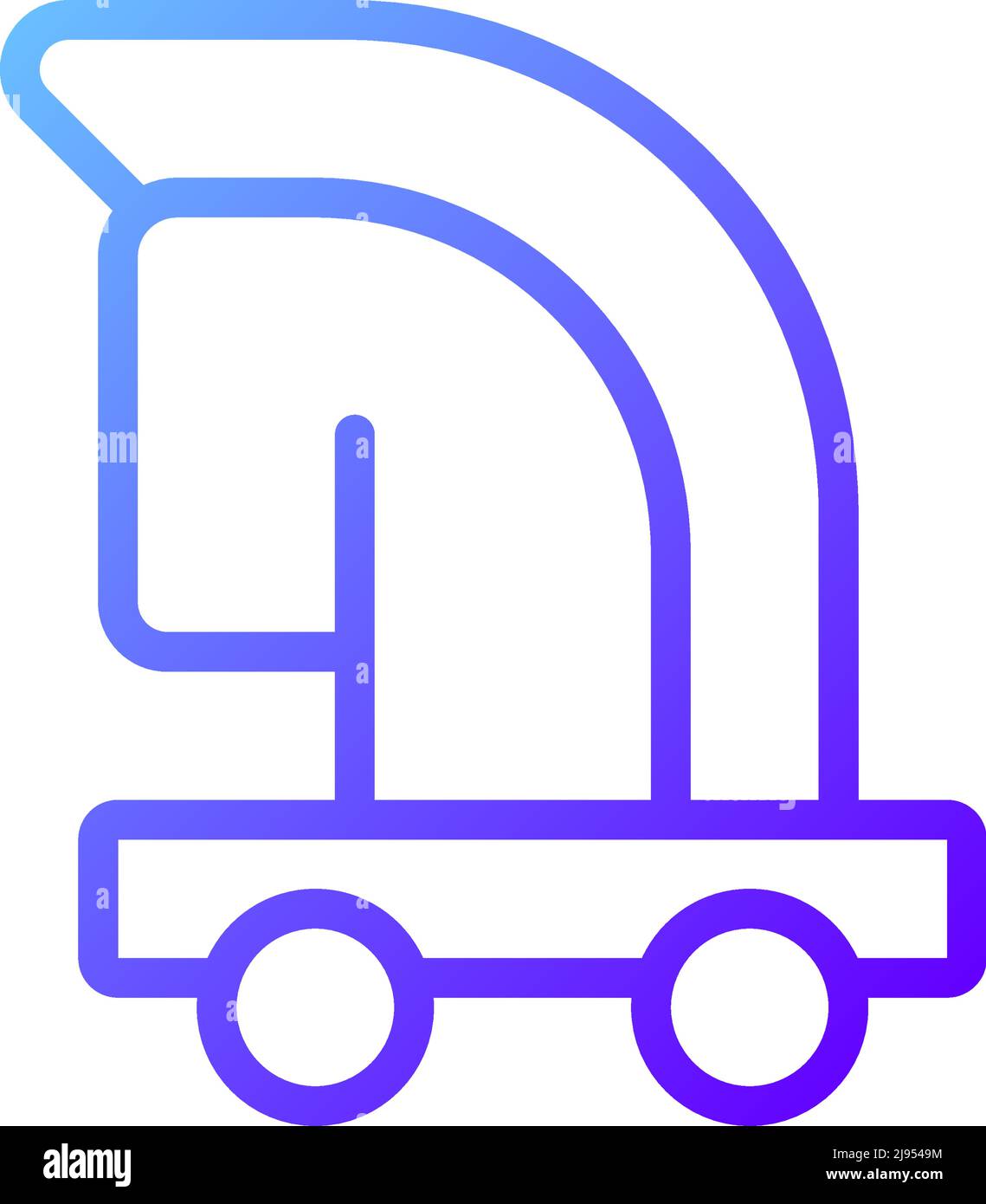 Trojan horse pixel perfect gradient linear vector icon Stock Vector Image & Art - Alamy