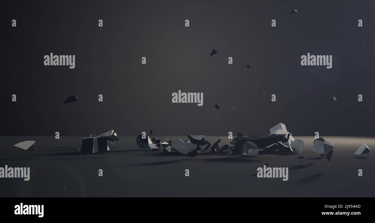 Dollar sign falling against black background Stock Photo - Alamy