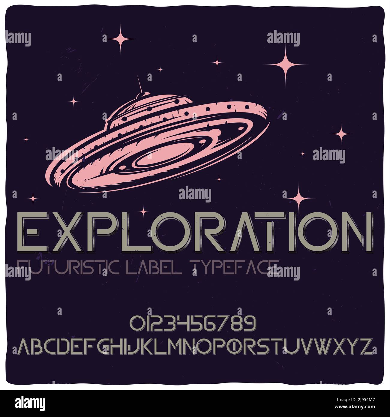 Original label typeface named "Exploration". Good handcrafted font for ...