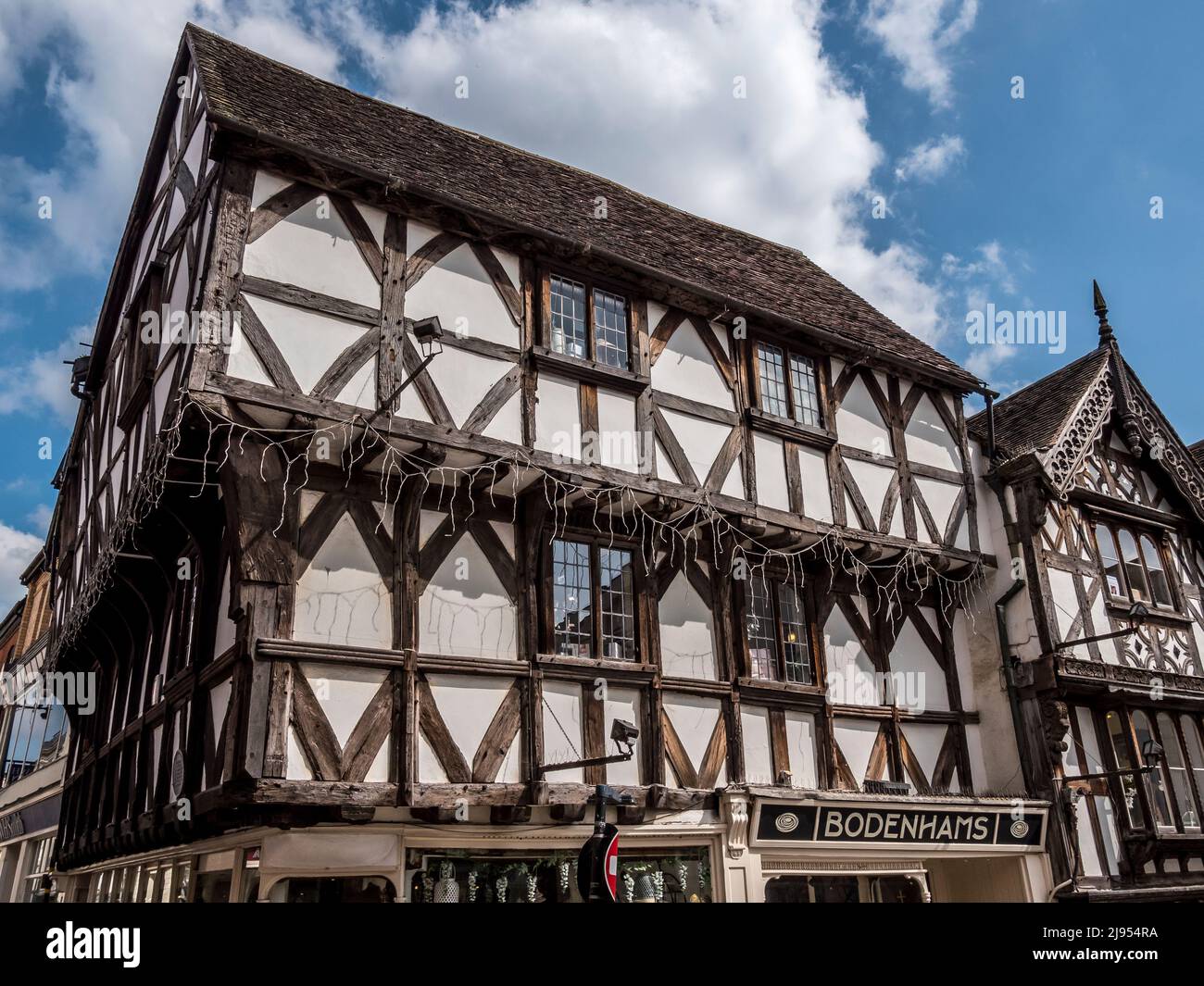 Colourful street scenes of Ludlow's historic 15th century medieval ...