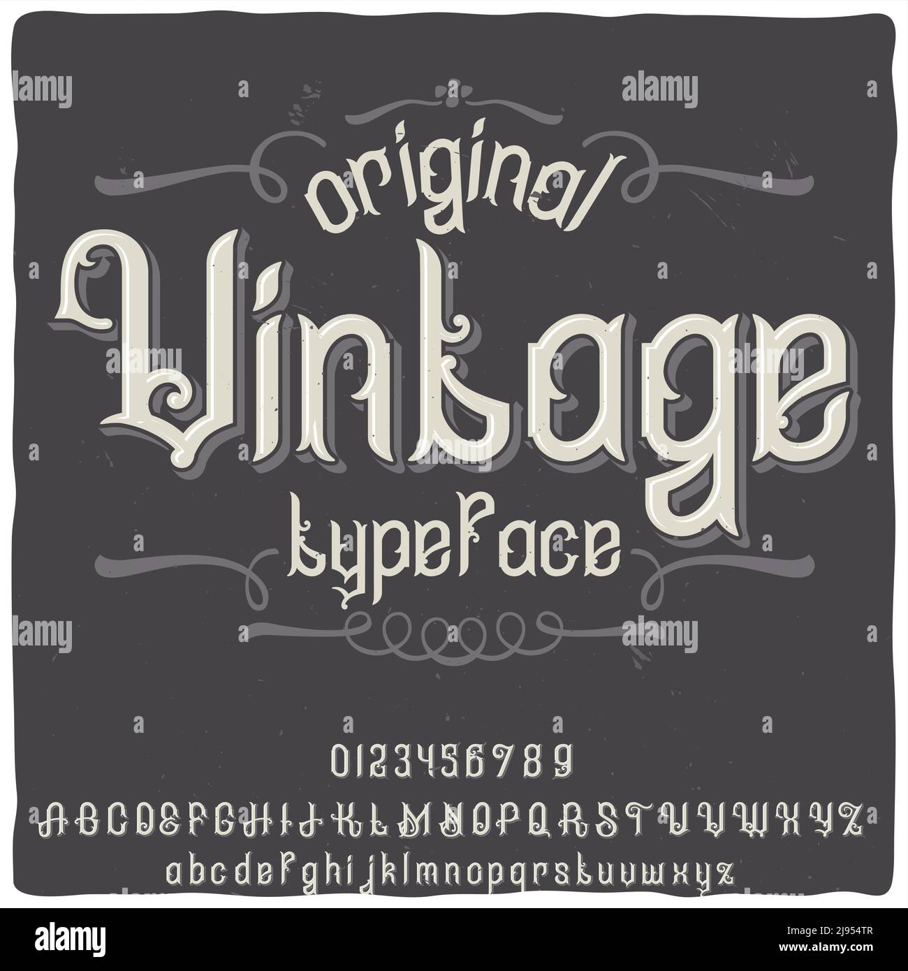 Original label typeface named "Vintage". Good handcrafted font for any ...