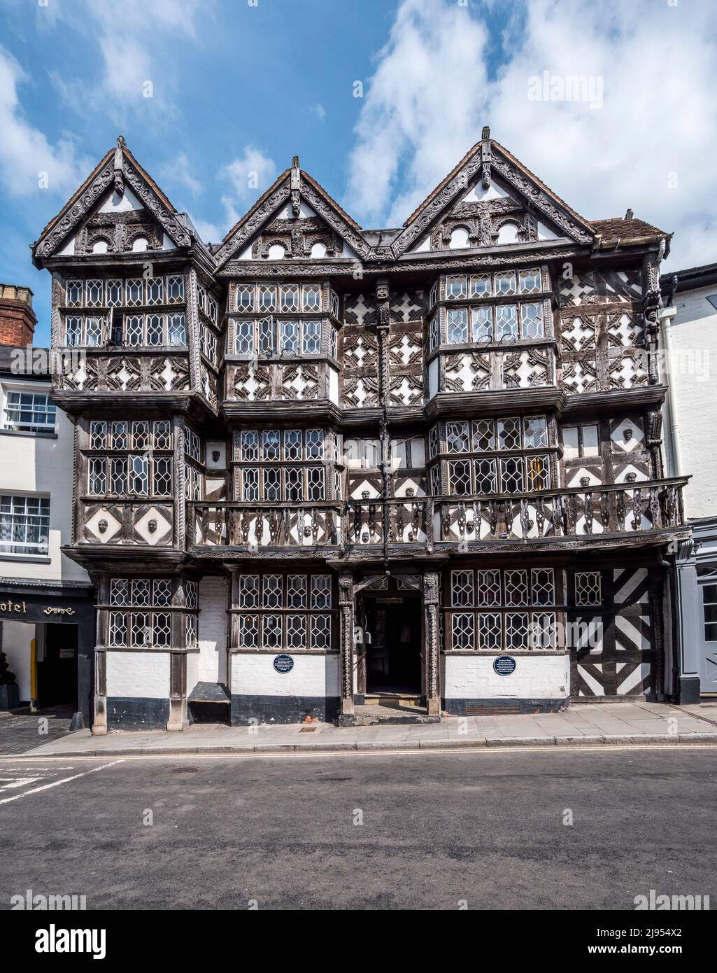 Colourful street scenes of Ludlow's historic 15th century medieval ...