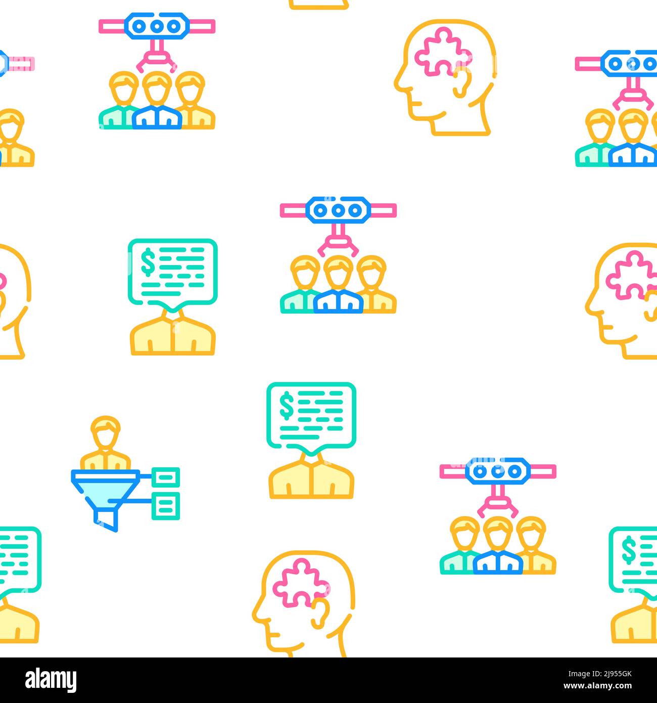 Human Resources Hr Department Icons Set Vector Stock Vector Image & Art ...