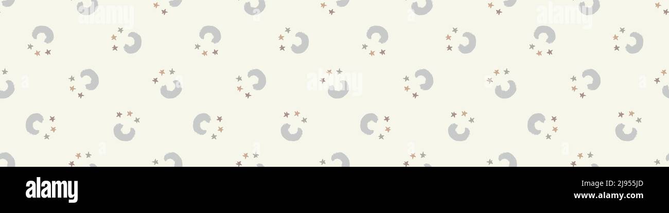 Gender neutral sleepy cartoon seamless vector background. Simple ...