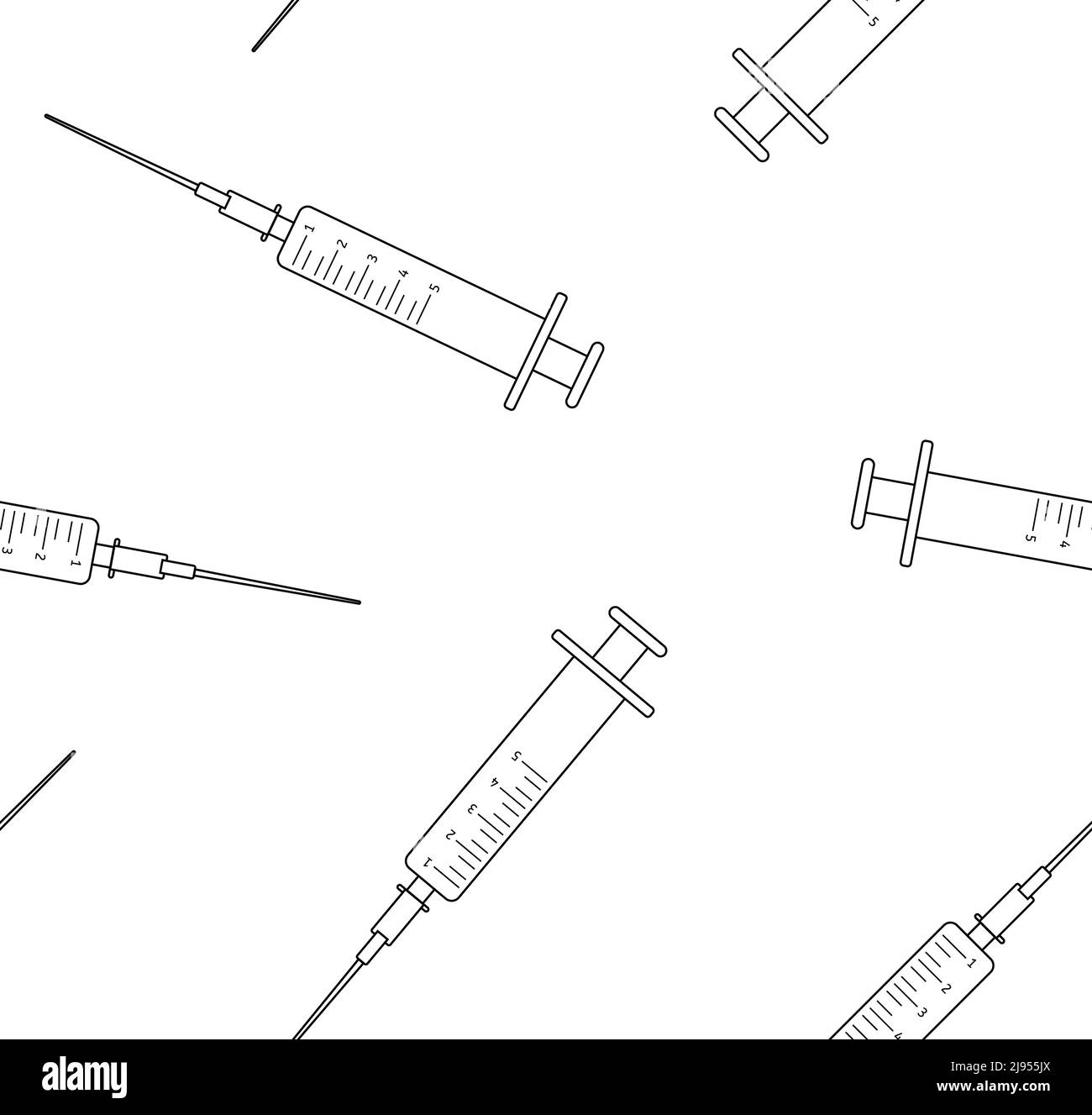 Vector seamless pattern of flat syringe Stock Vector Image & Art - Alamy