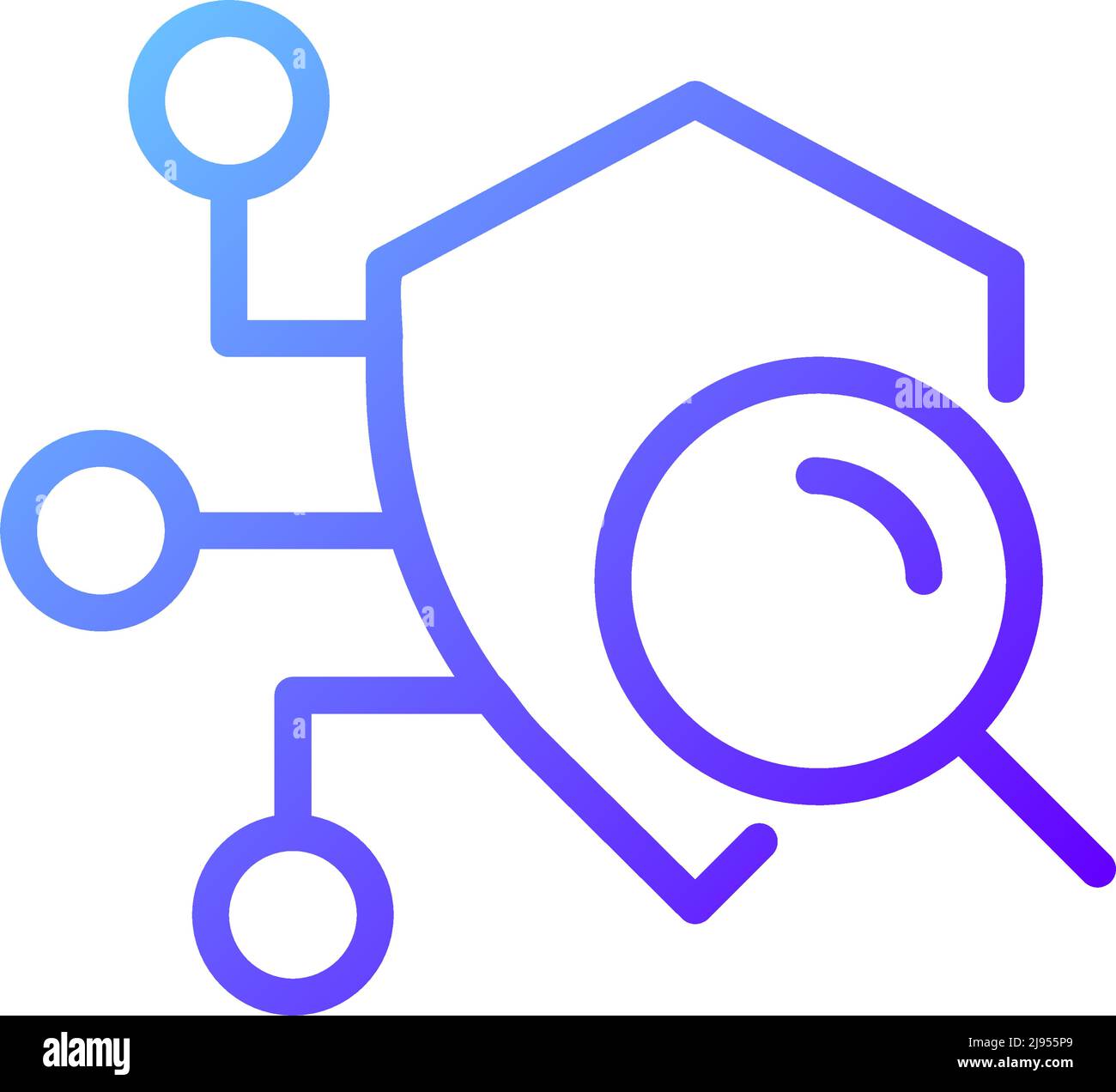 Security scan pixel perfect gradient linear vector icon Stock Vector Image & Art - Alamy