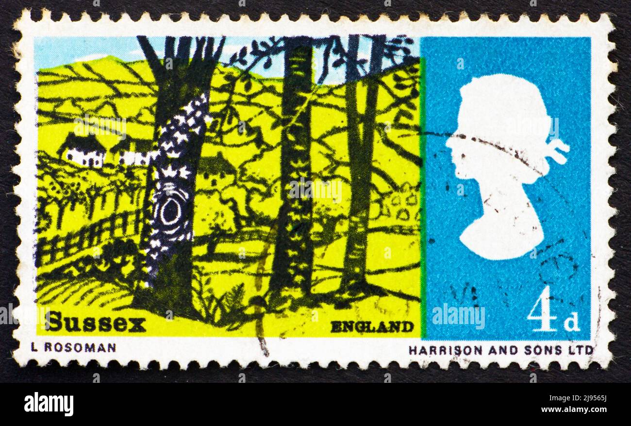 GREAT BRITAIN - CIRCA 1966: a stamp printed in the Great Britain shows ...