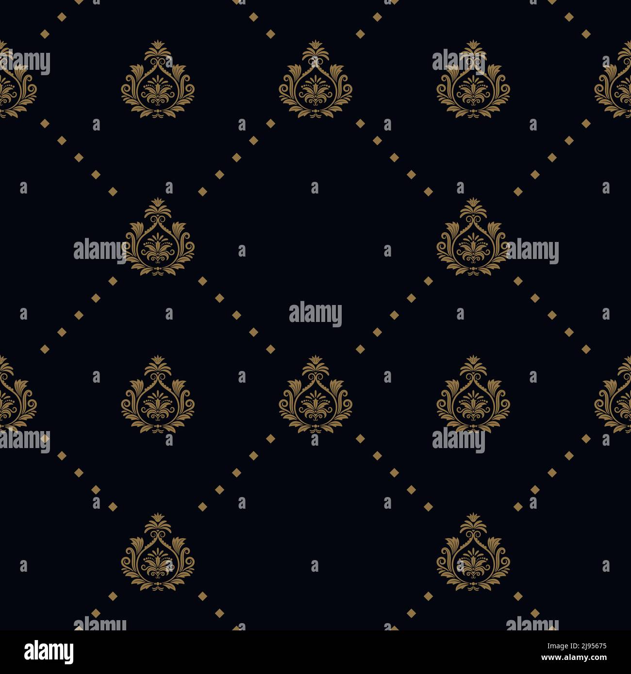 Seamless pattern in black color. Wallpaper decoration art, vector ...