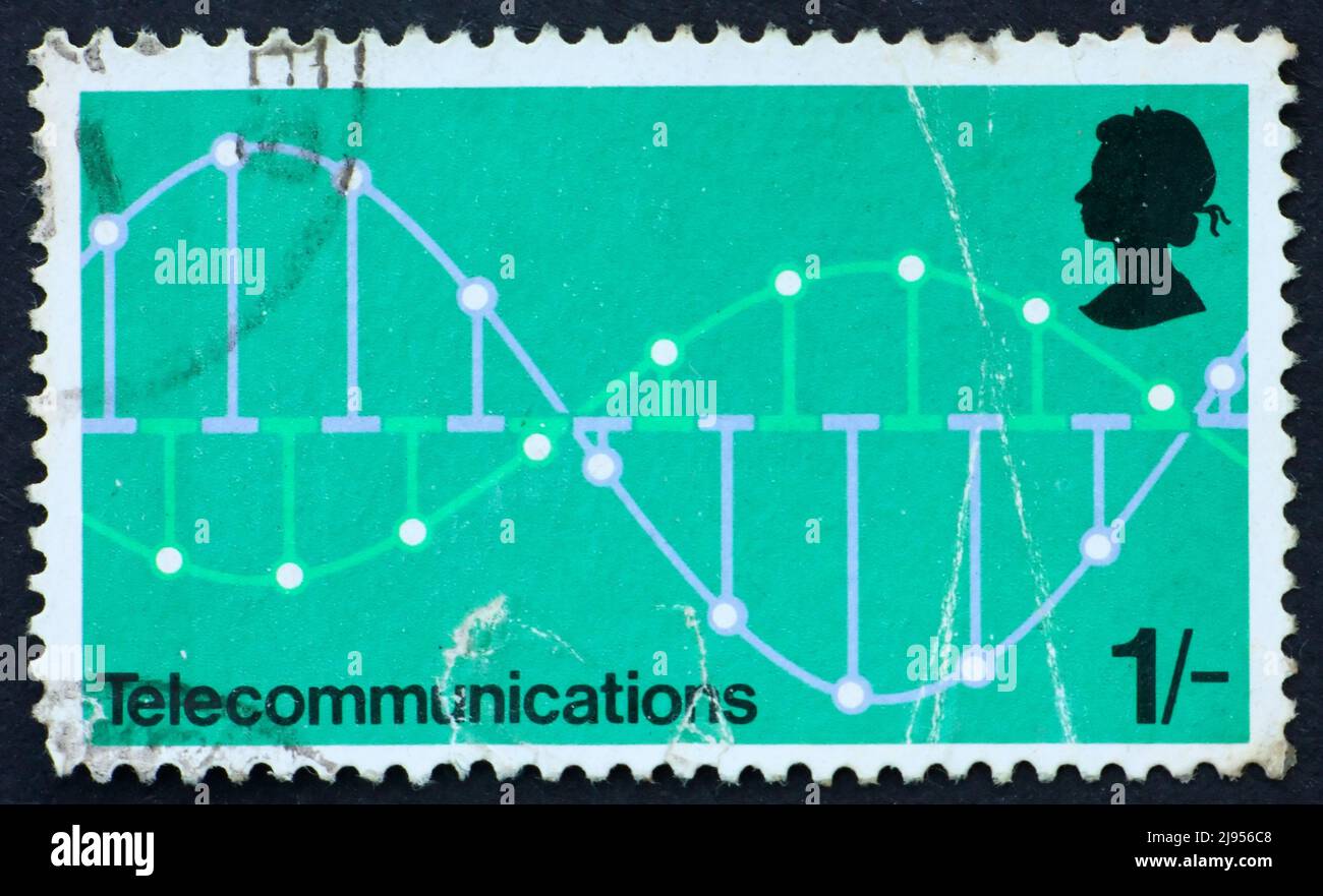 GREAT BRITAIN – CIRCA 1969: a stamp printed in the Great Britain shows ...