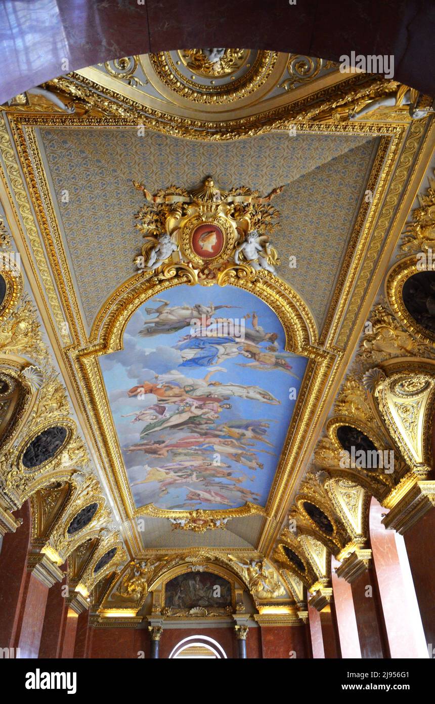 Paris, France 03.25.2017: interior of a famous museum of Paris Stock ...