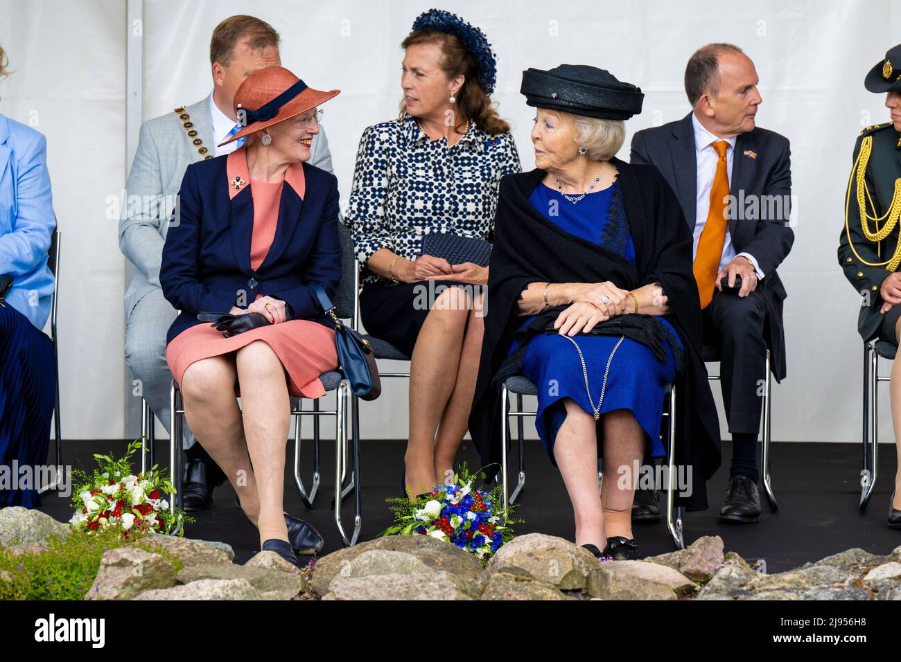 Queen Margrethe of Denmark and Princess Beatrix of the Netherlands ...