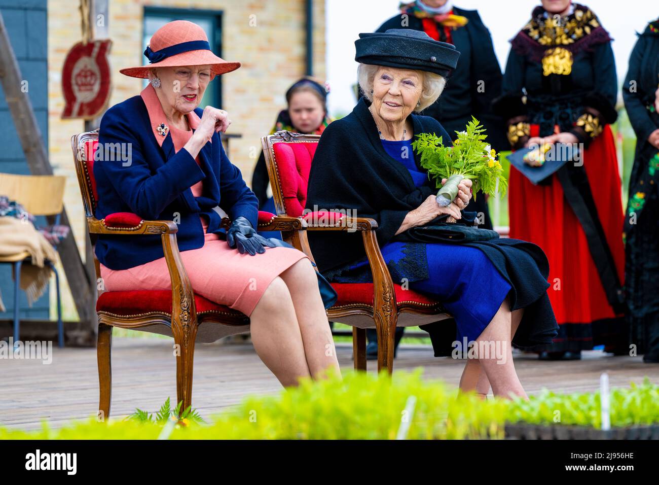 Queen Margrethe of Denmark and Princess Beatrix of the Netherlands ...