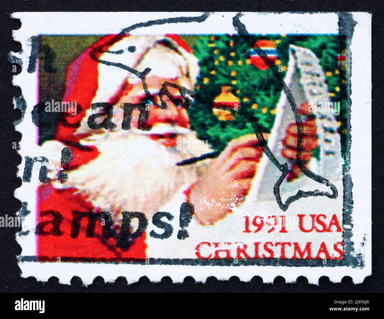 UNITED STATES OF AMERICA - CIRCA 1991: a stamp printed in the USA shows ...