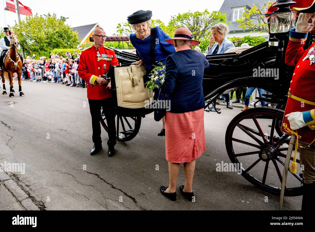Queen Margrethe of Denmark and Princess Beatrix of the Netherlands ...