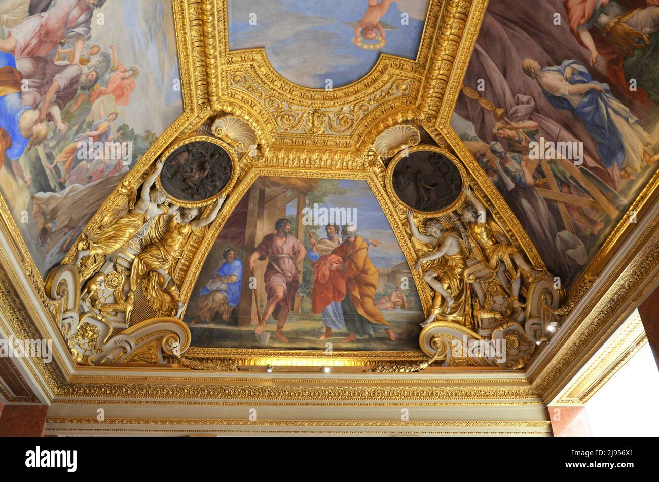 Paris, France 03.25.2017: interior of a famous museum of Paris Stock ...