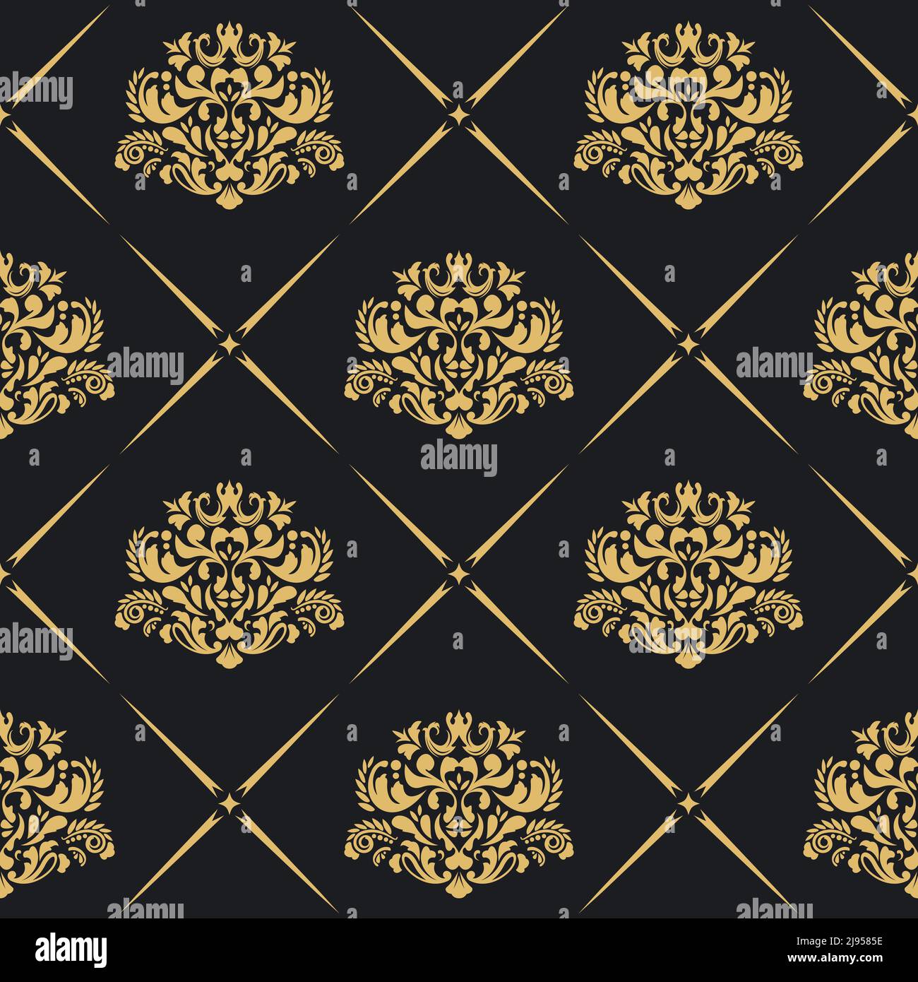 Floral royal background pattern. Retro victorian decorative wallpaper ...