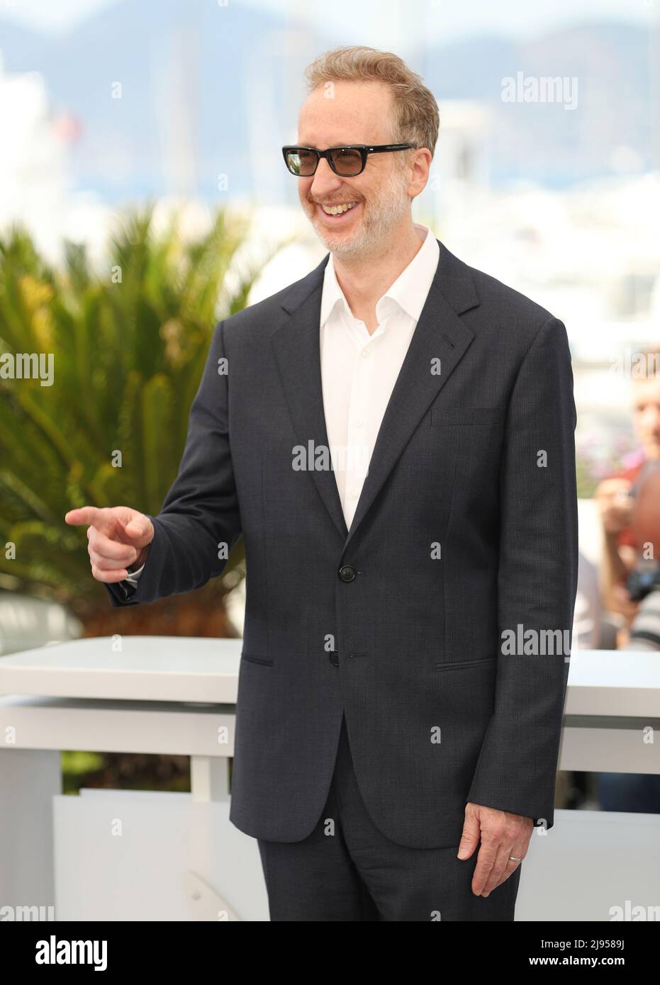 Cannes, France. 20th May, 2022. Director James Gray poses during a ...