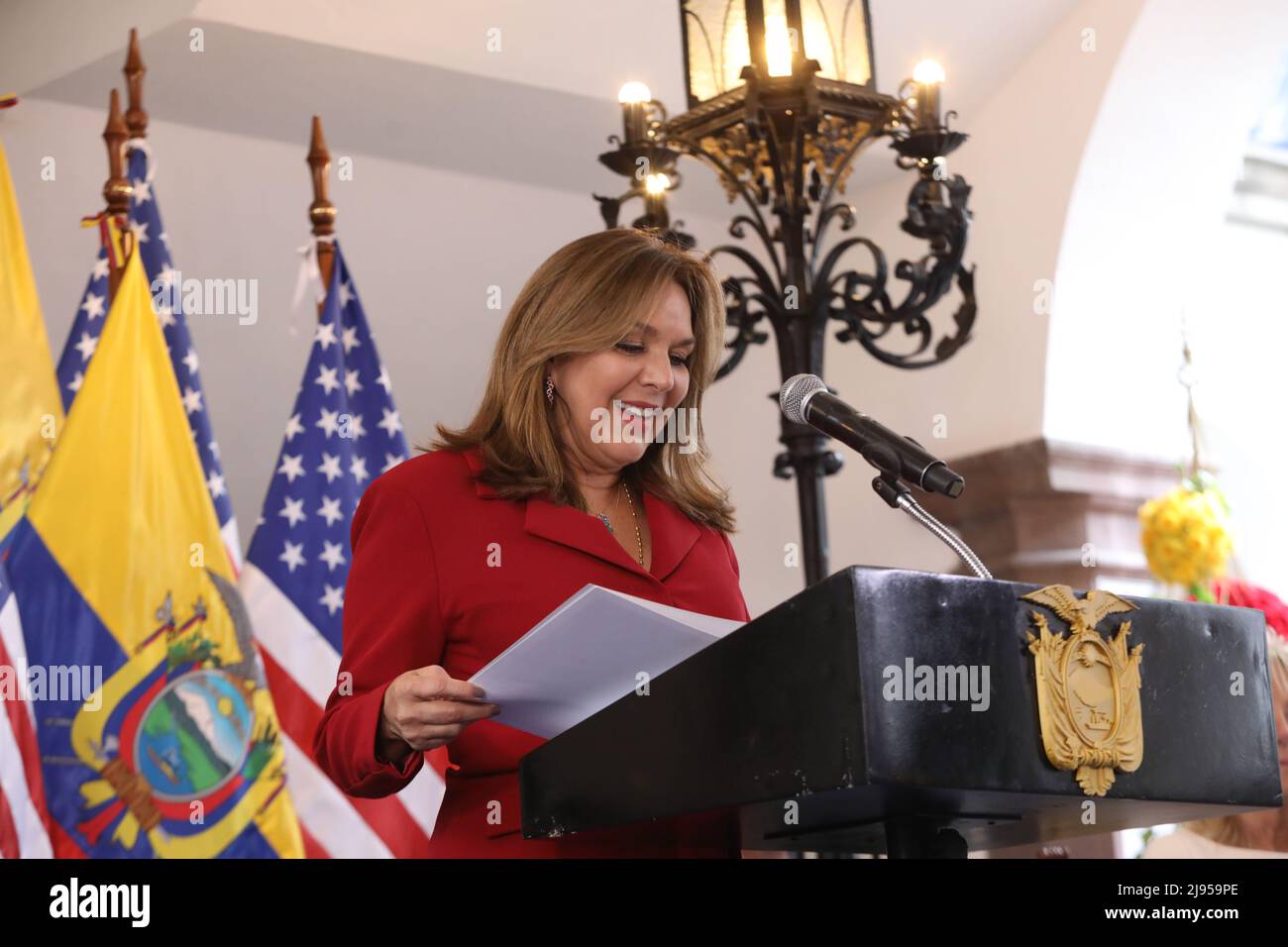 Quito, Ecuador. 19th May, 2022. Ecuador First Lady Maria Lourdes ...