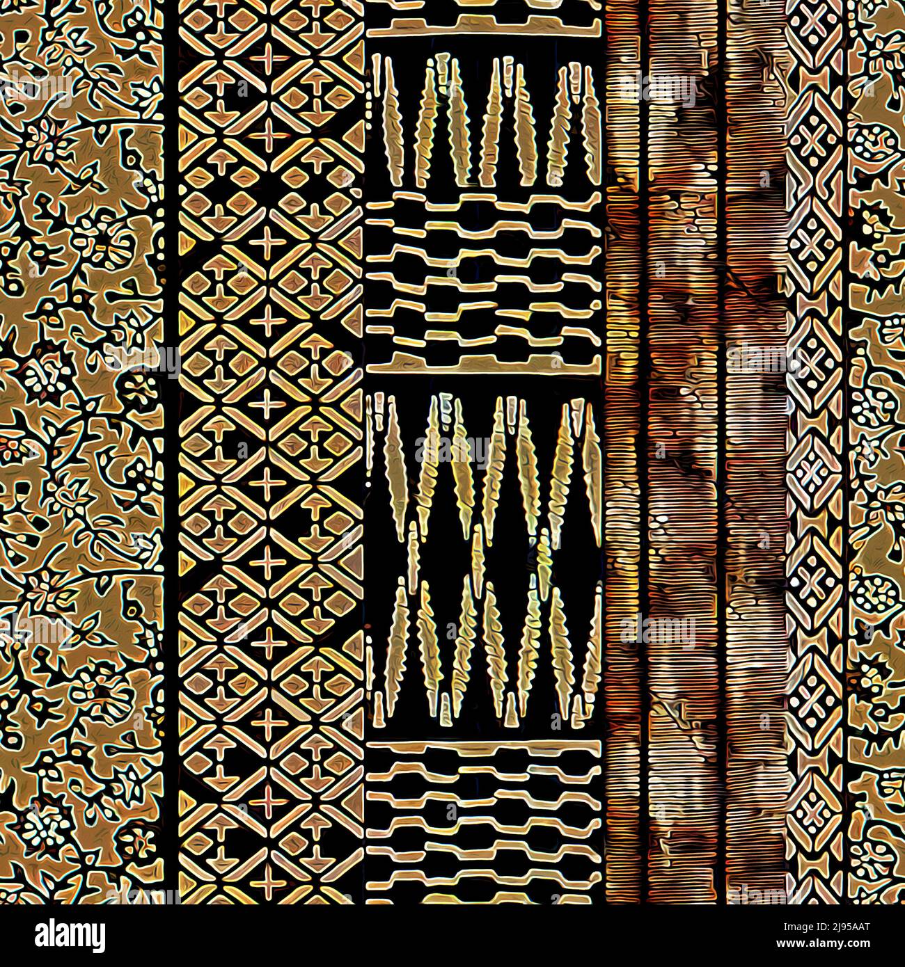 Textile and wallpaper patterns. A printable digital illustration work ...