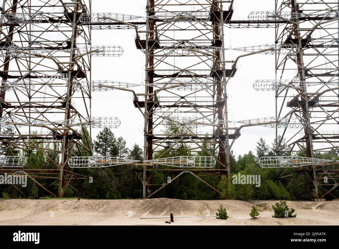 Chernobyl, Ukraine. 19th May, 2022. View of the Duga-1, an over-the ...