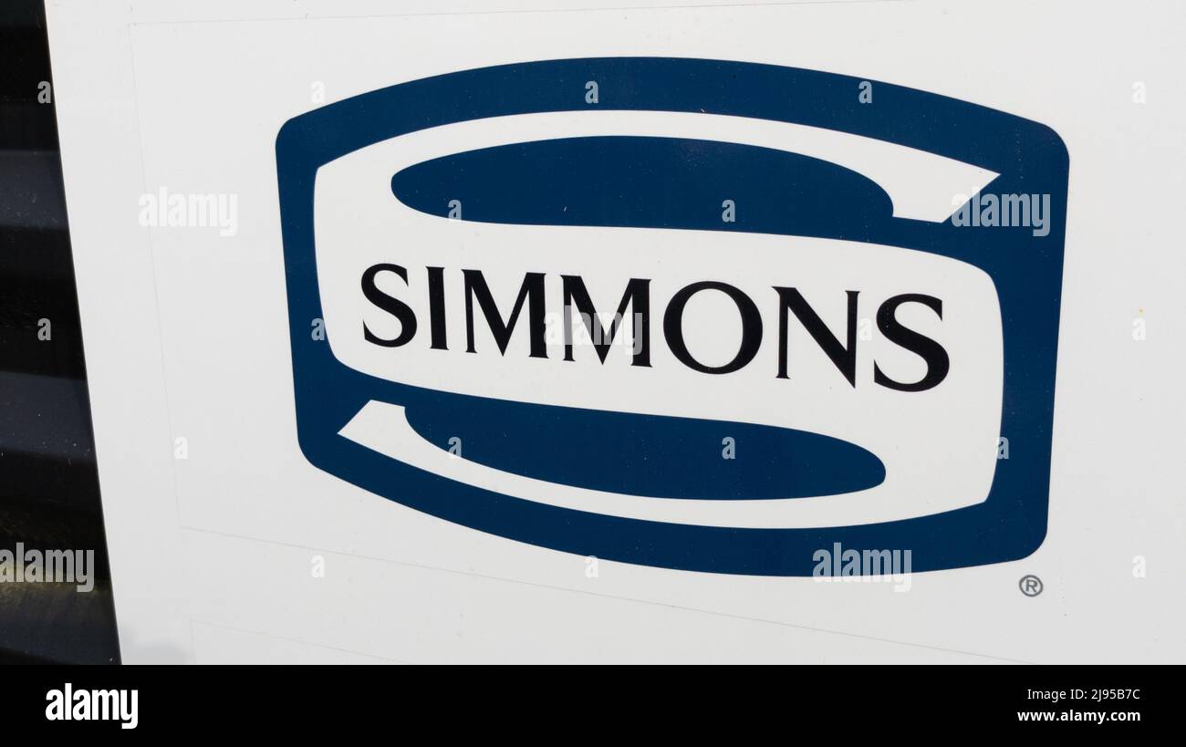 Bordeaux , Aquitaine France - 05 15 2022 : simmons logo text and sign ...