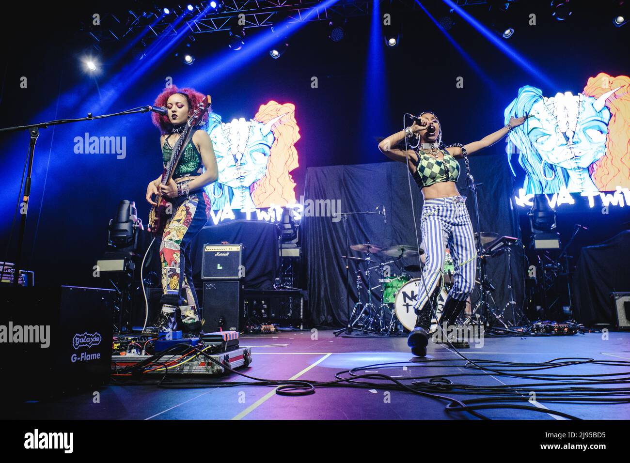 Zürich, Switzerland. 19th May, 2022. The English rock duo Nova Twins ...