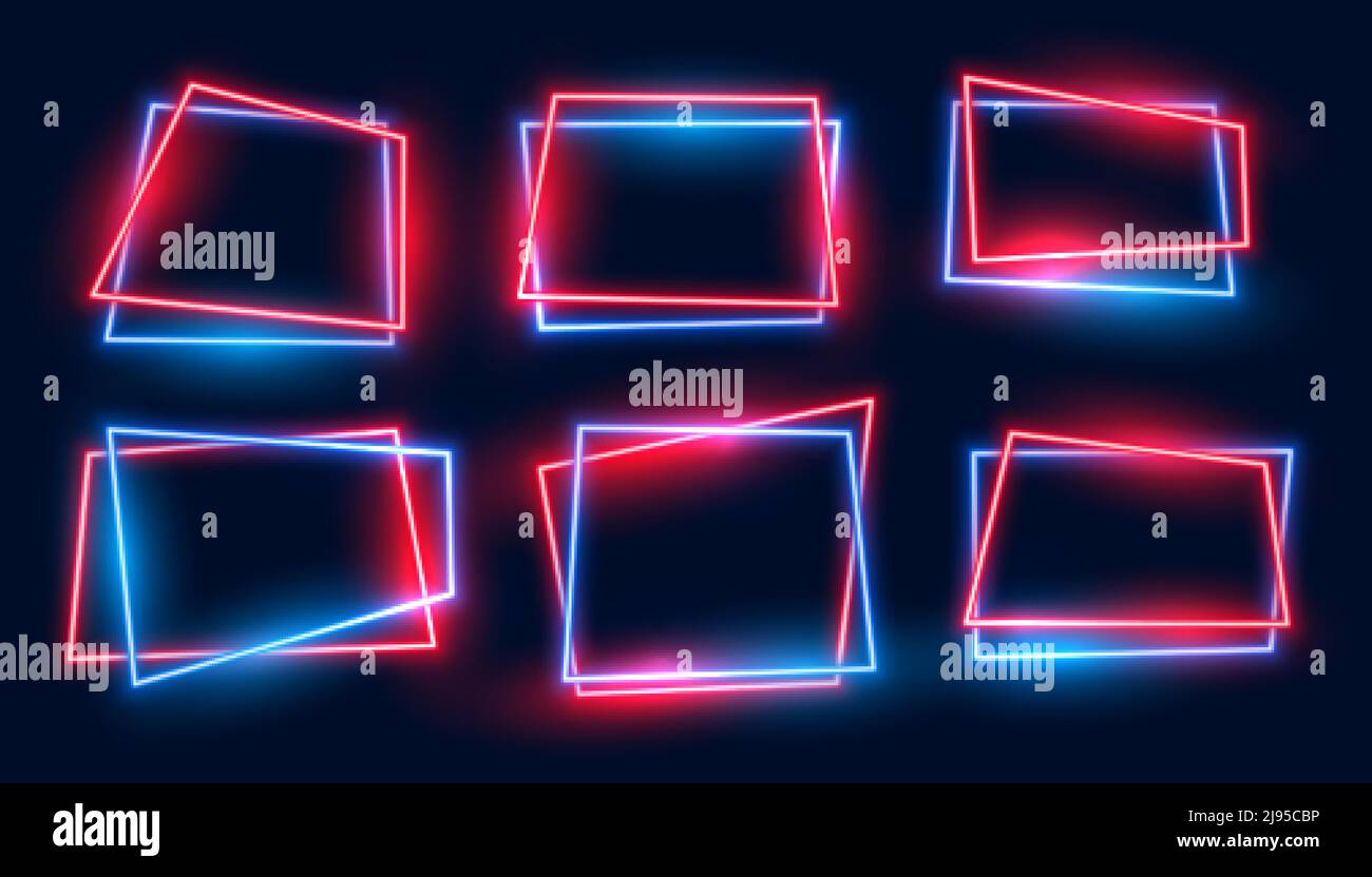 Blue rectangle red border Stock Vector Images - Alamy