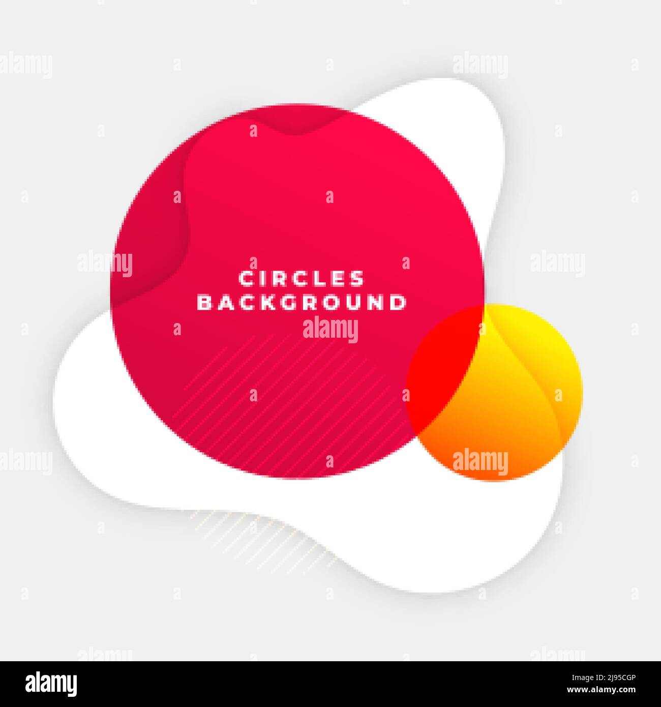 abstract red circle background with papercut curve shape Stock Vector ...