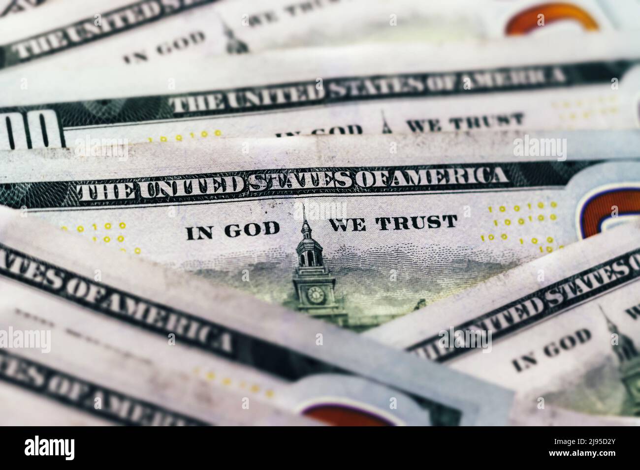 American paper dollar bills background. Hundred dollar banknotes ...