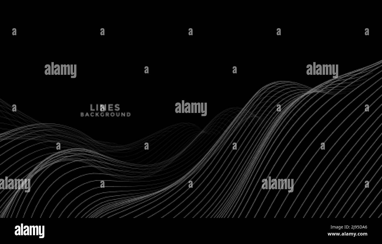 Gray wavy lines hi-res stock photography and images - Alamy
