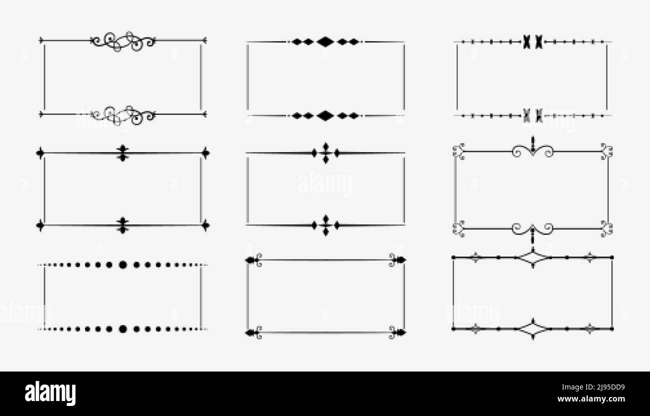 Set of nine frames hi-res stock photography and images - Alamy