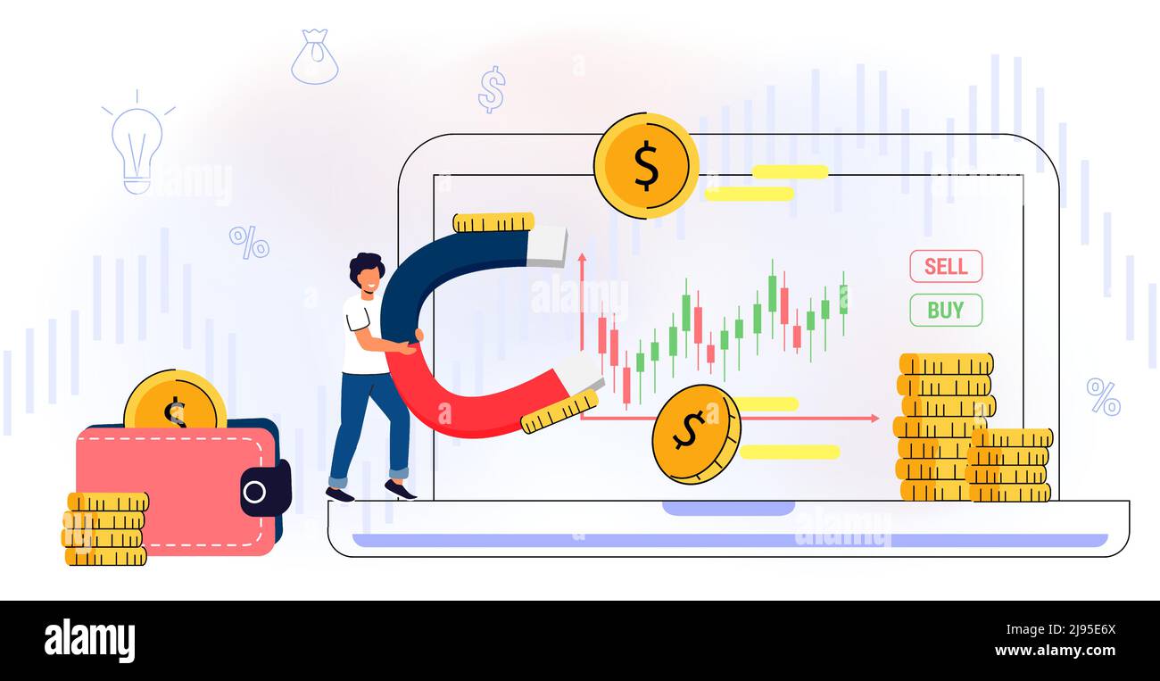 Stock market share buy sell broker Stock Vector Images - Alamy
