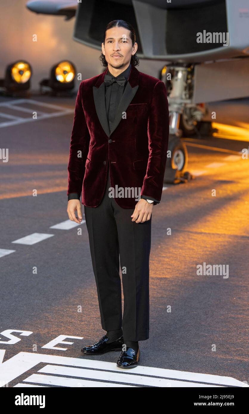 London, UK. Danny Ramirez at the Top Gun: Maverick Royal Film ...