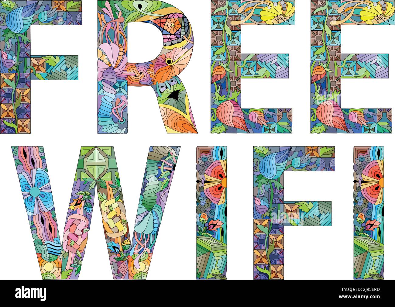 Free wifi text Stock Vector Images - Alamy