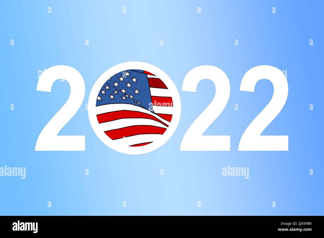 2022 Election campaign buttons with the USA flag - Illustration Stock ...