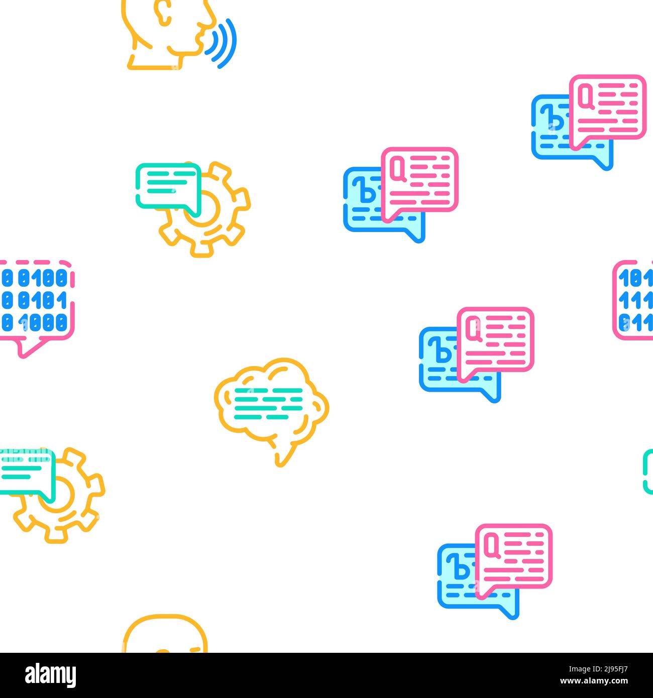 Speak Conversation And Discussion Icons Set Vector Stock Vector Image ...