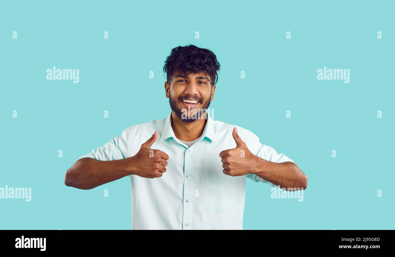 Smiling Man With Thumbs Up