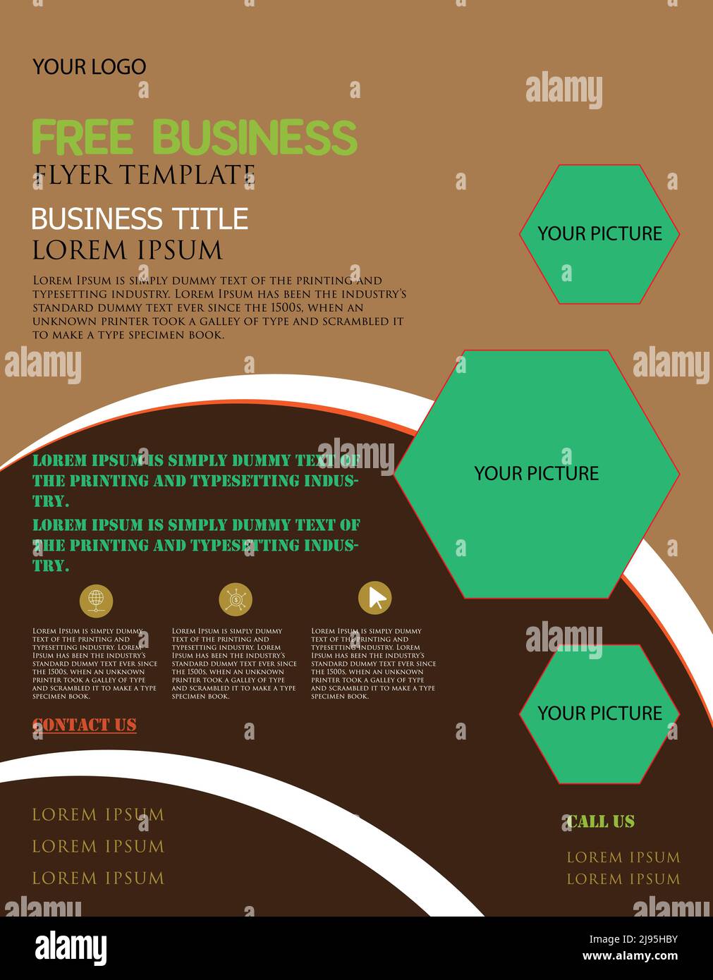 Free flyer design templates illustrator hi-res stock photography and ...