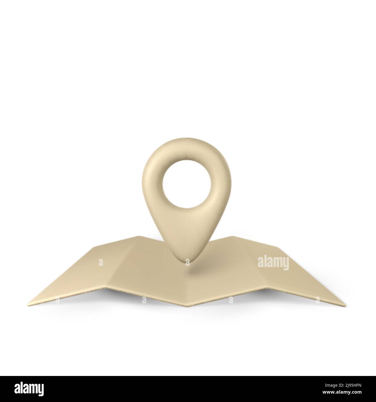 3d pin point marker with shadow. Location icon on map. Vector ...