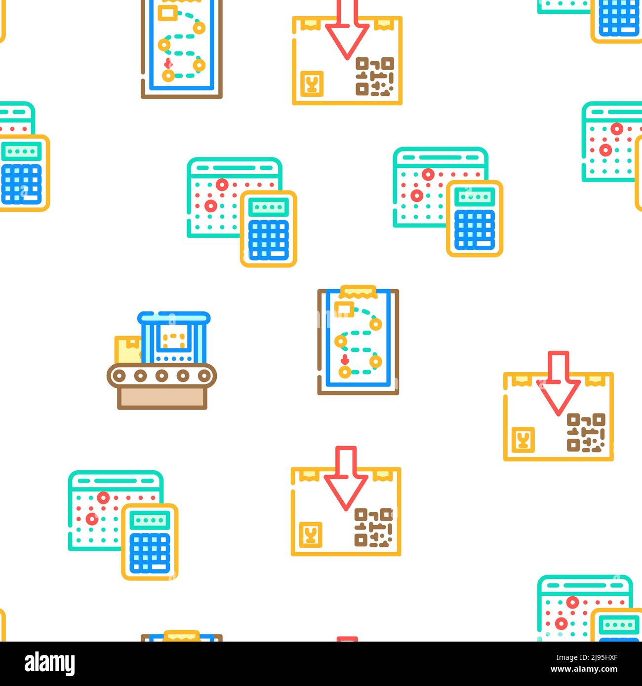 Export And Import Transportation Icons Set Vector Stock Vector Image ...