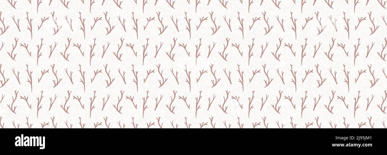 Gender neutral foliage leaf seamless raster border. Simple whimsical 2 ...