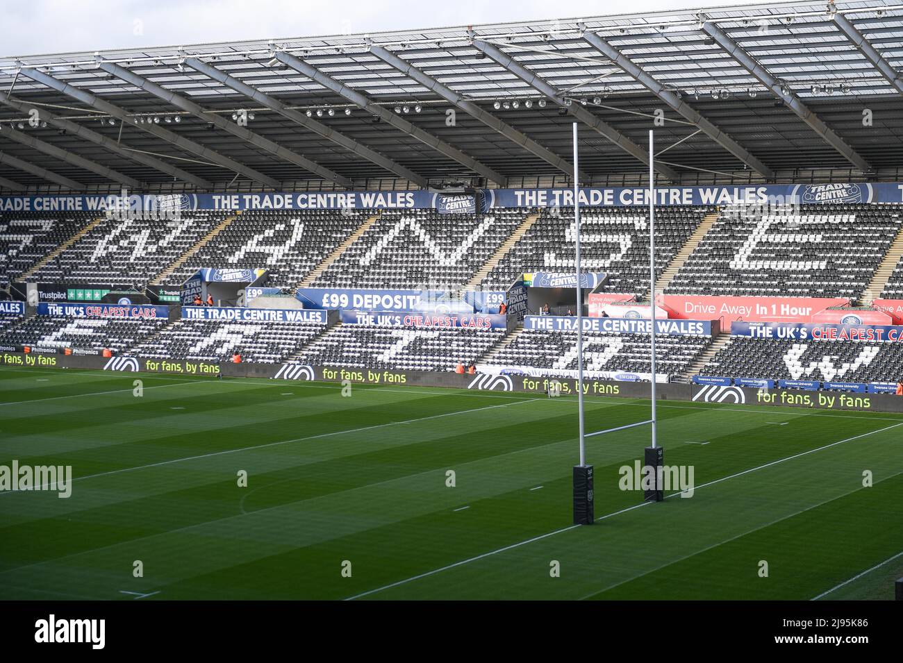 General view of Swansea.com Stadium, Home of Ospreys Rugby Stock Photo ...