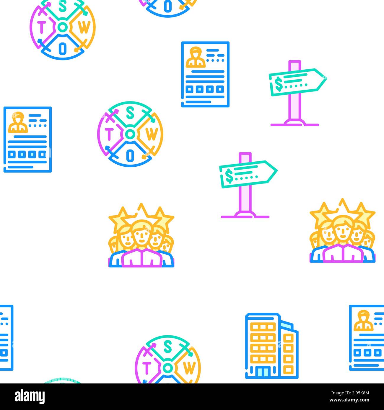 Business Management Business Icons Set Vector Stock Vector Image & Art ...